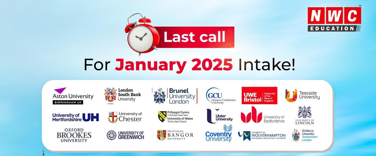 Last Call for January 2025 Intake - NWC Education